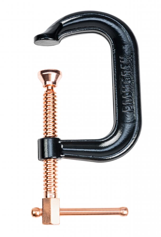 4" Drop Forged Deep Throat C-Clamp W/ Copper Spind : 9629519 | DMC